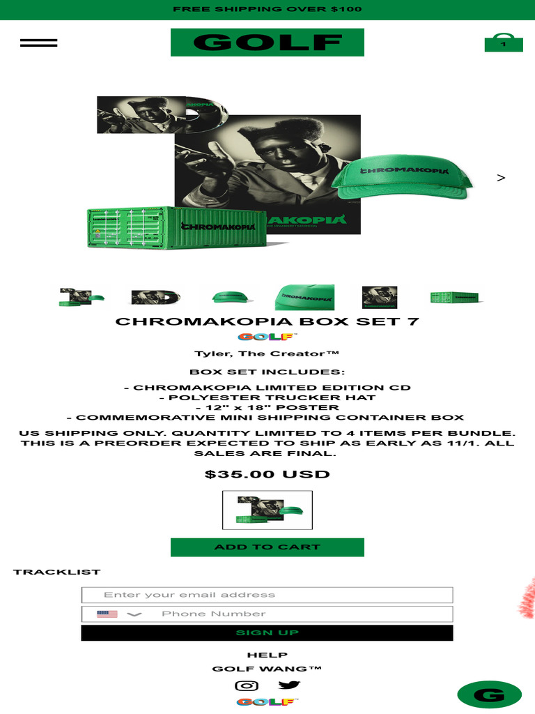 Chromakopia Box Set 7 - Golf Wang | PDF