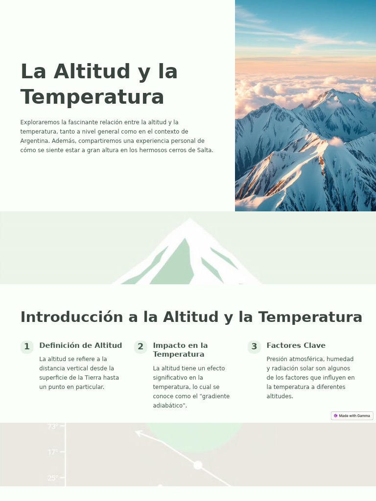 Altitud y Temperatura en Argentina | PDF | Temperatura | Clima