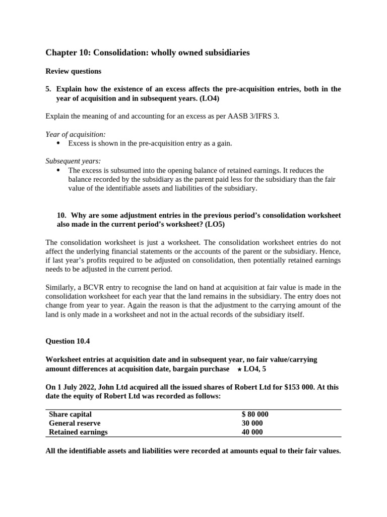 Tutorial Solution 9 - CHP 10 | PDF | Equity (Finance) | Retained Earnings