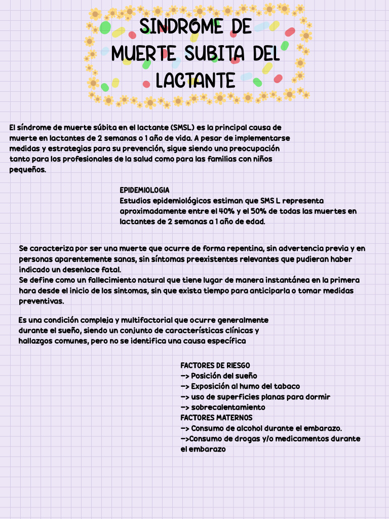 muerte subita del lactante | PDF