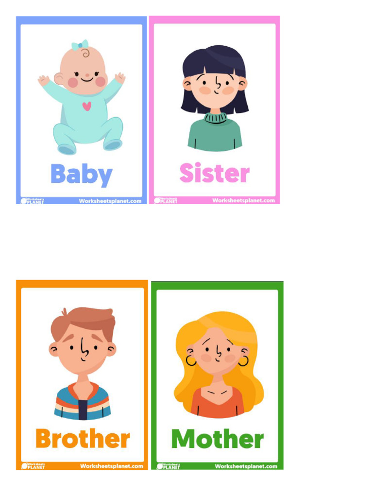 family flashcards | PDF