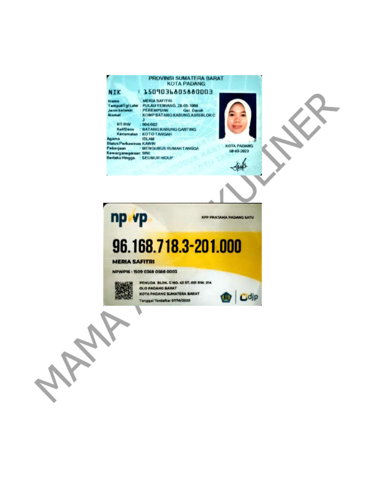 KTP NPWP | PDF