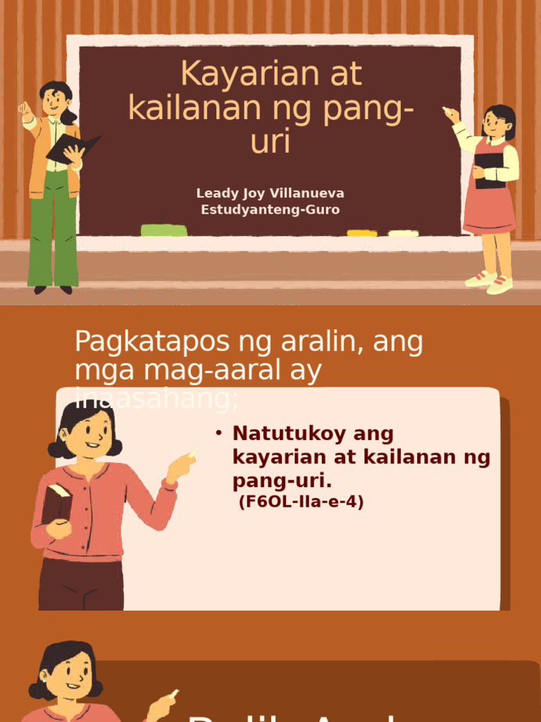 Kayarian at Kailanan NG Pang-Uri | PDF