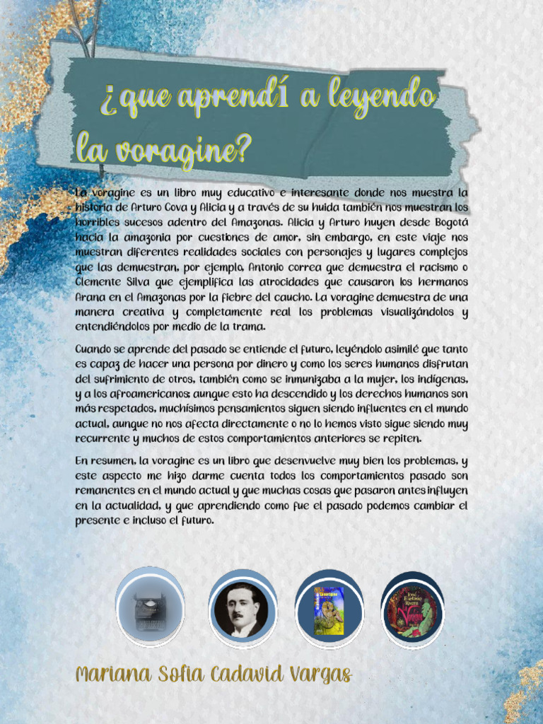 Que Aprendí A Leyendo La Voragine | PDF