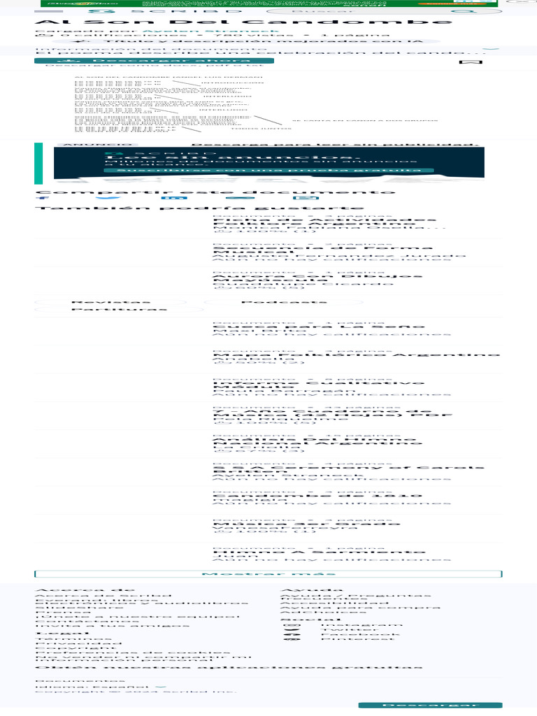 Al Son Del Candombe PDF | PDF