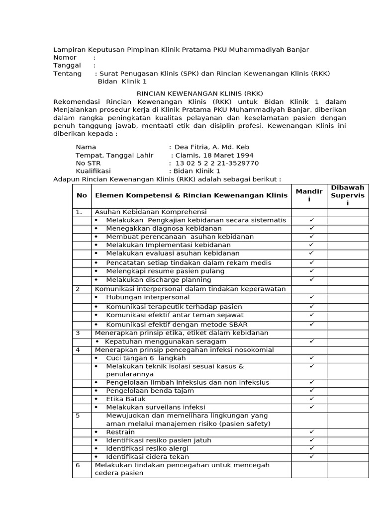 Lampiran - SK 102 RKK BK1 Dea | PDF