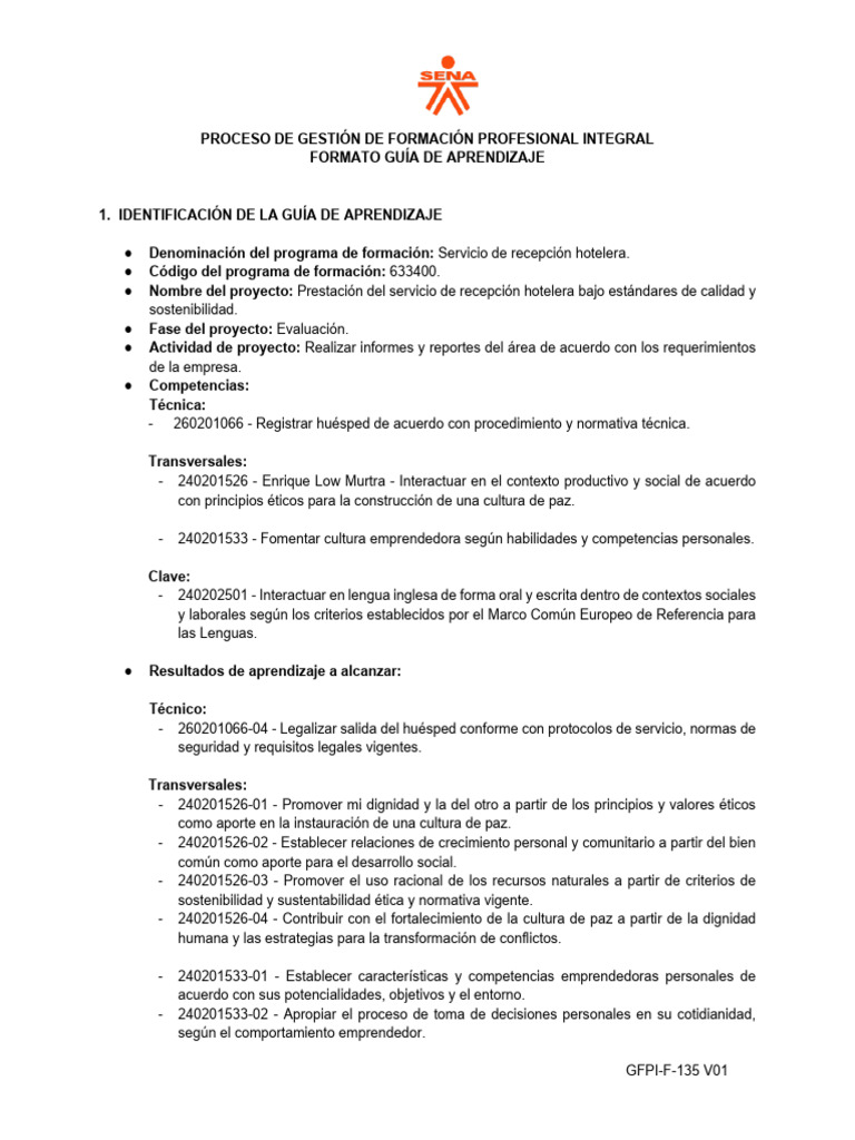 Guia Aprendizaje 05 | PDF | Iniciativa empresarial | Aprendizaje