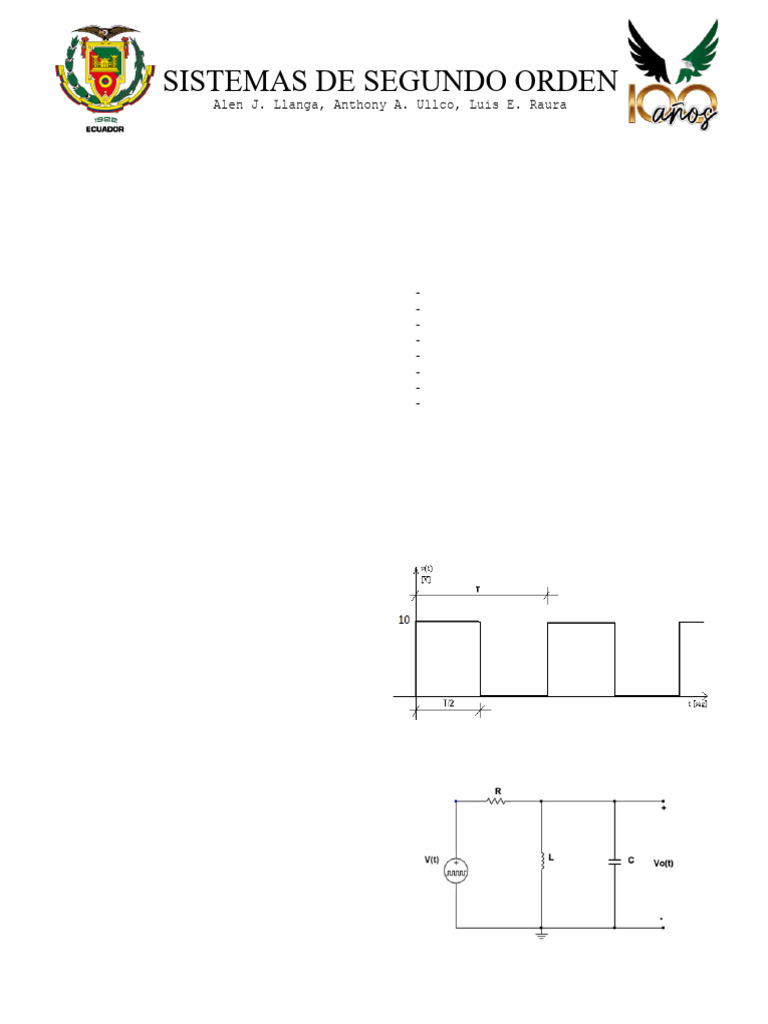 Llanga Ullco Raura Informe 6 Ace Espe | PDF | Red eléctrica | Oscilación