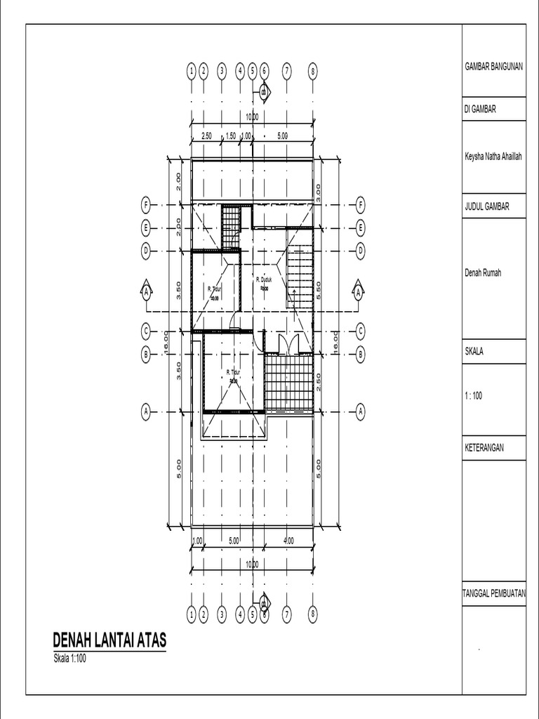 DENAH LANTAI ATAS KEYS | PDF