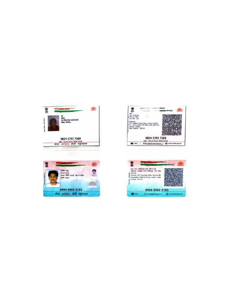 Aadhar Cards | PDF