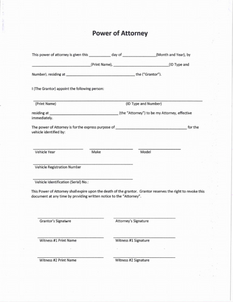 ICBC - Power of Attorney | PDF
