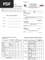 Temporary Progress Report Card Template | PDF | Learning