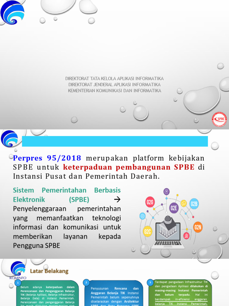 Paparan Clearance Belanja SPBE INSTANSI PUSAT - Kemenkominfo | PDF