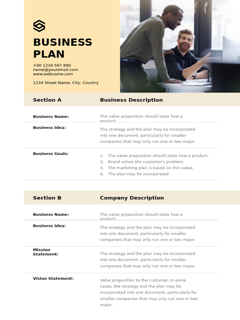 Business Plan and Value Proposition Guide | PDF | Brand | Marketing
