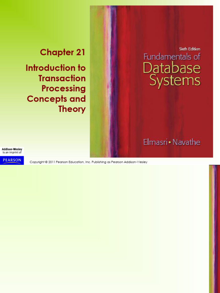 TRANSACTION PROCESSING | PDF | Database Transaction | Synchronization