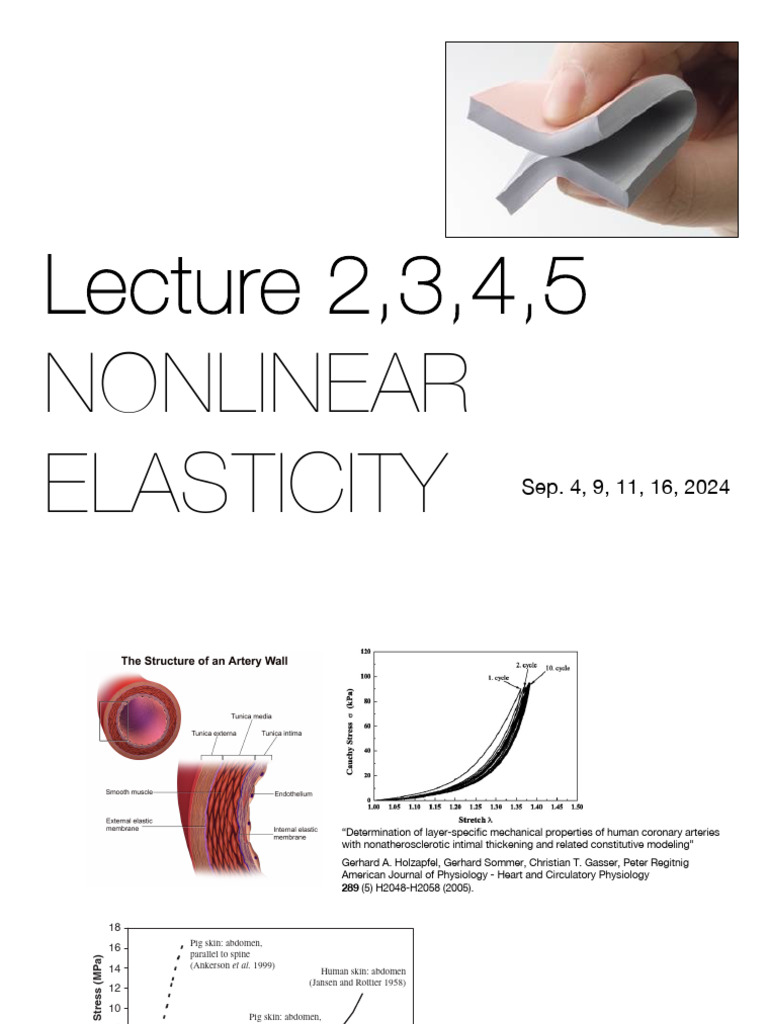 Nonlinear Elasticity in Biological Materials | PDF | Second Law Of ...