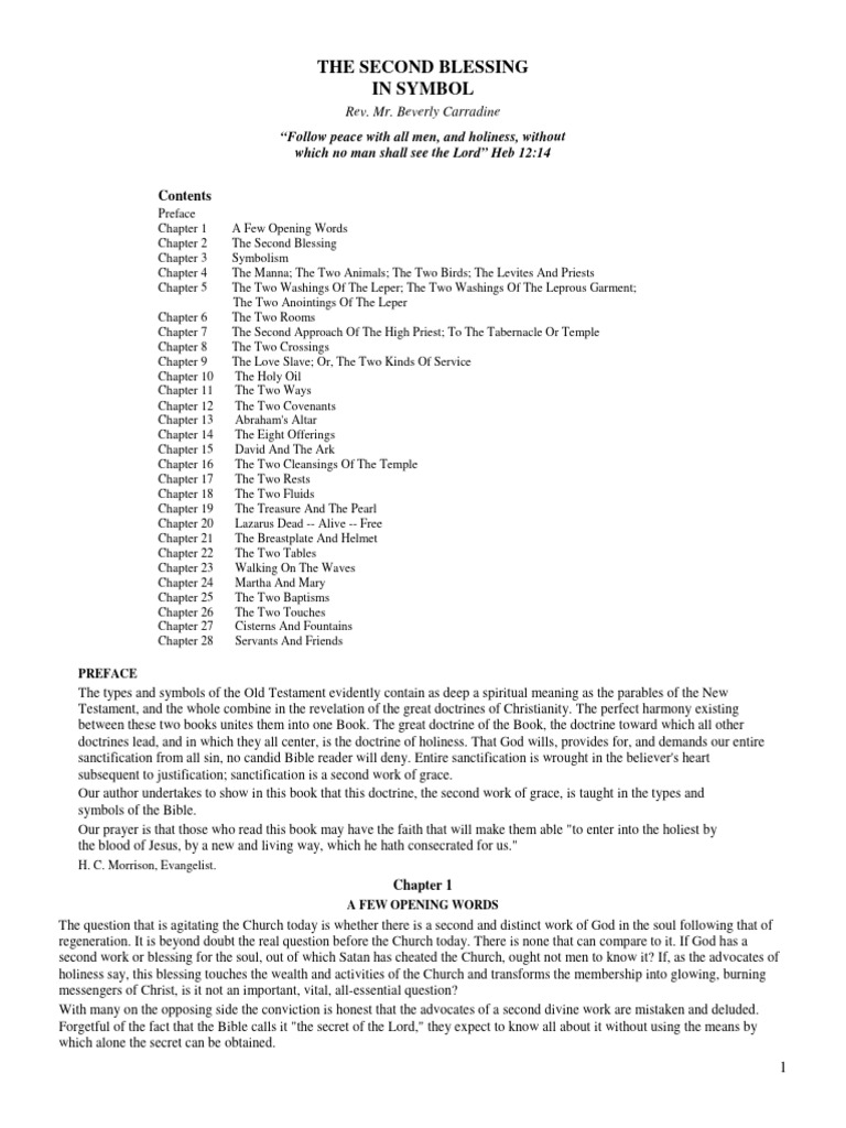 The_Second_Blessing_by-Rev_B_Carradine | PDF | Grace In Christianity ...