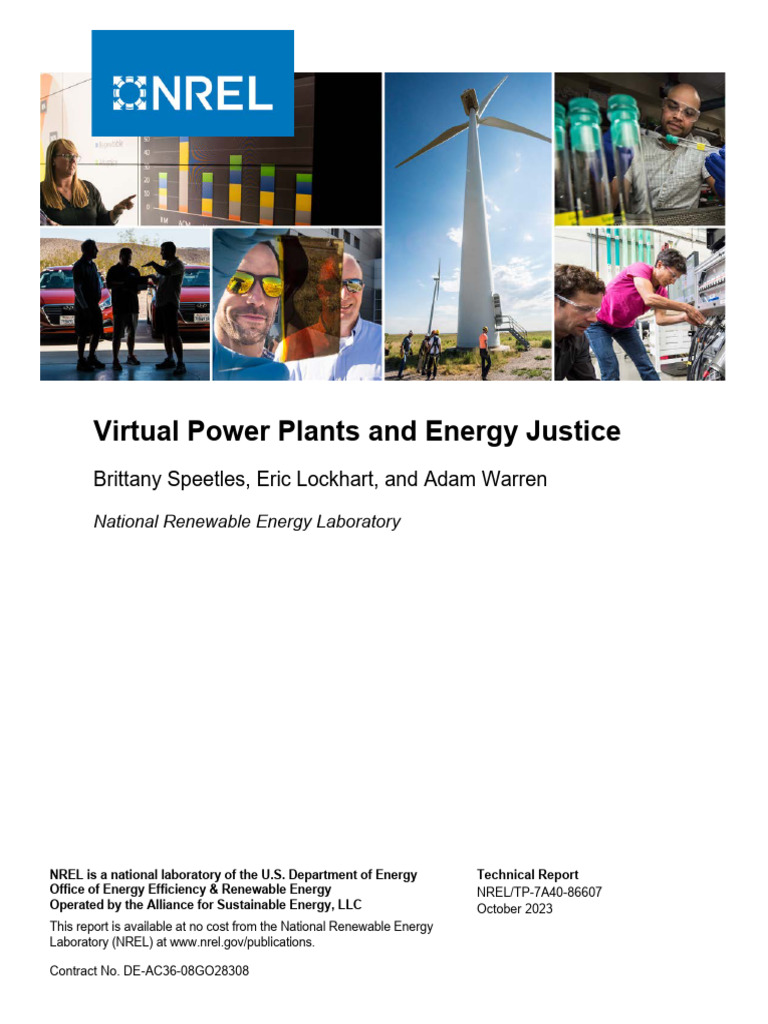 Virtual Power Plants and Energy Justice | PDF | Electrical Grid ...