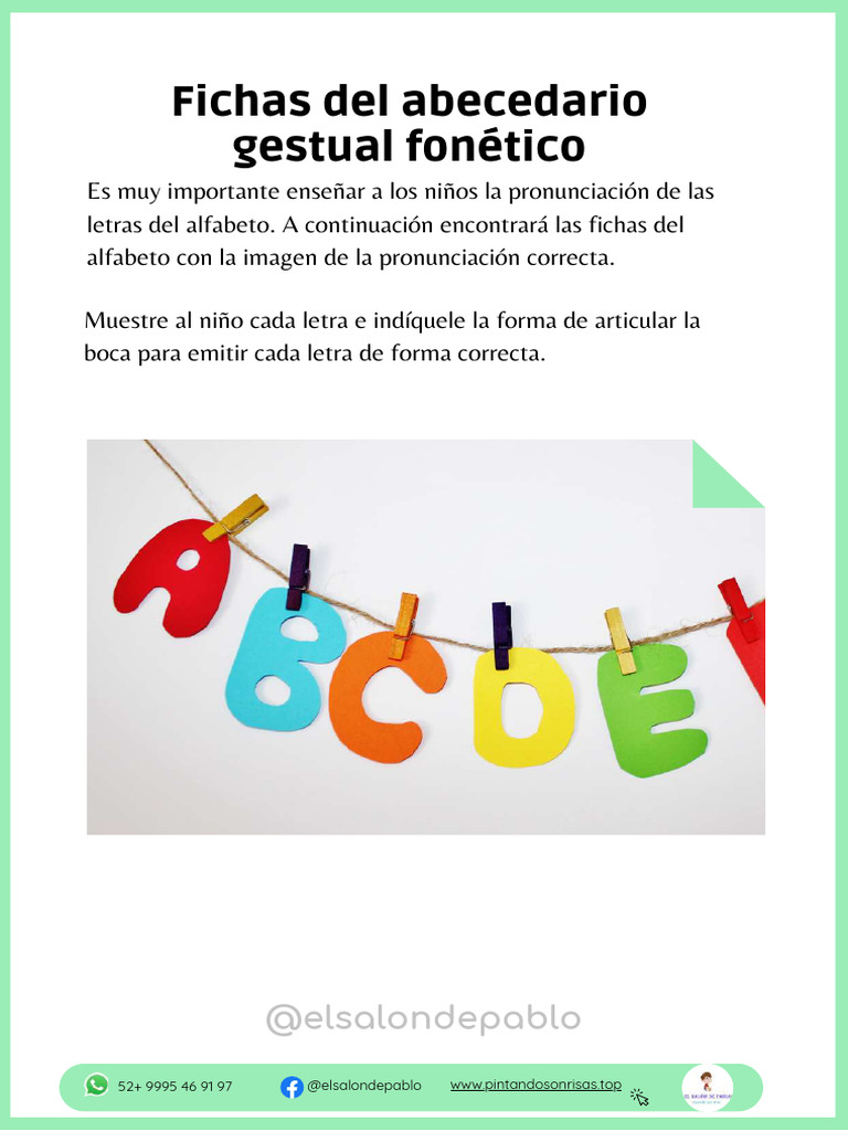 Fichas del Abecedario para Niños | PDF