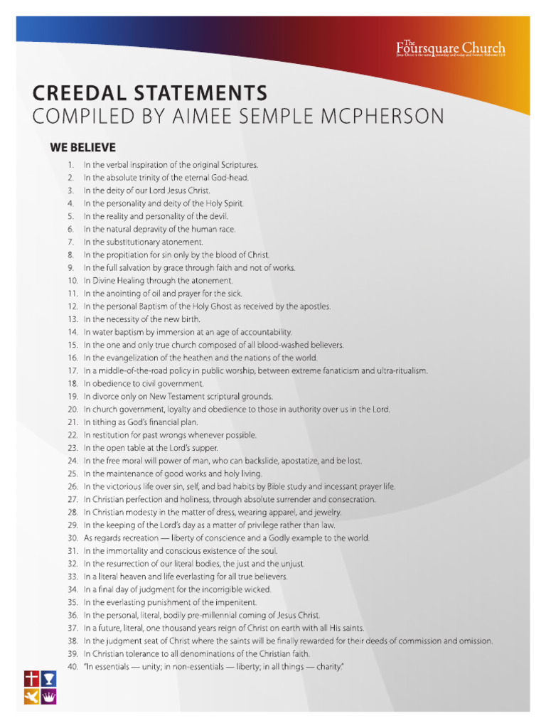 Creedal Statements | PDF