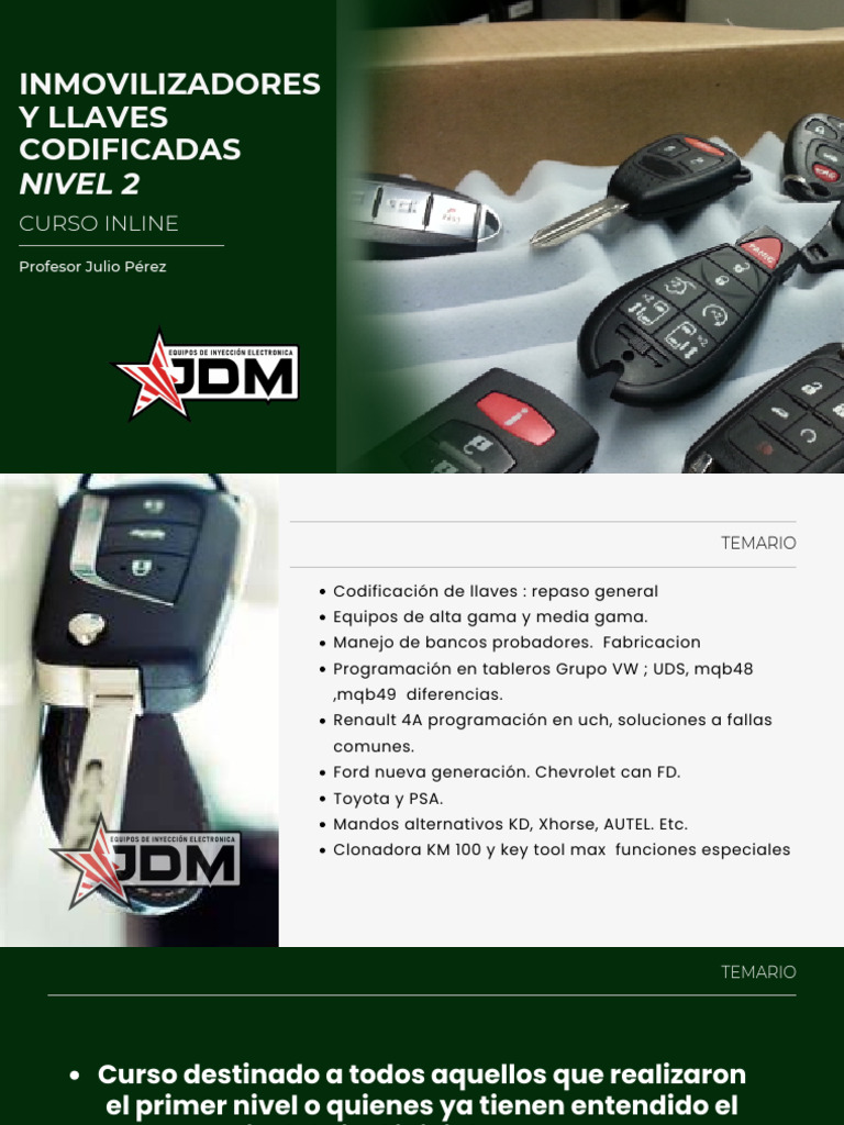 Curso Avanzado de Codificación de Llaves | PDF