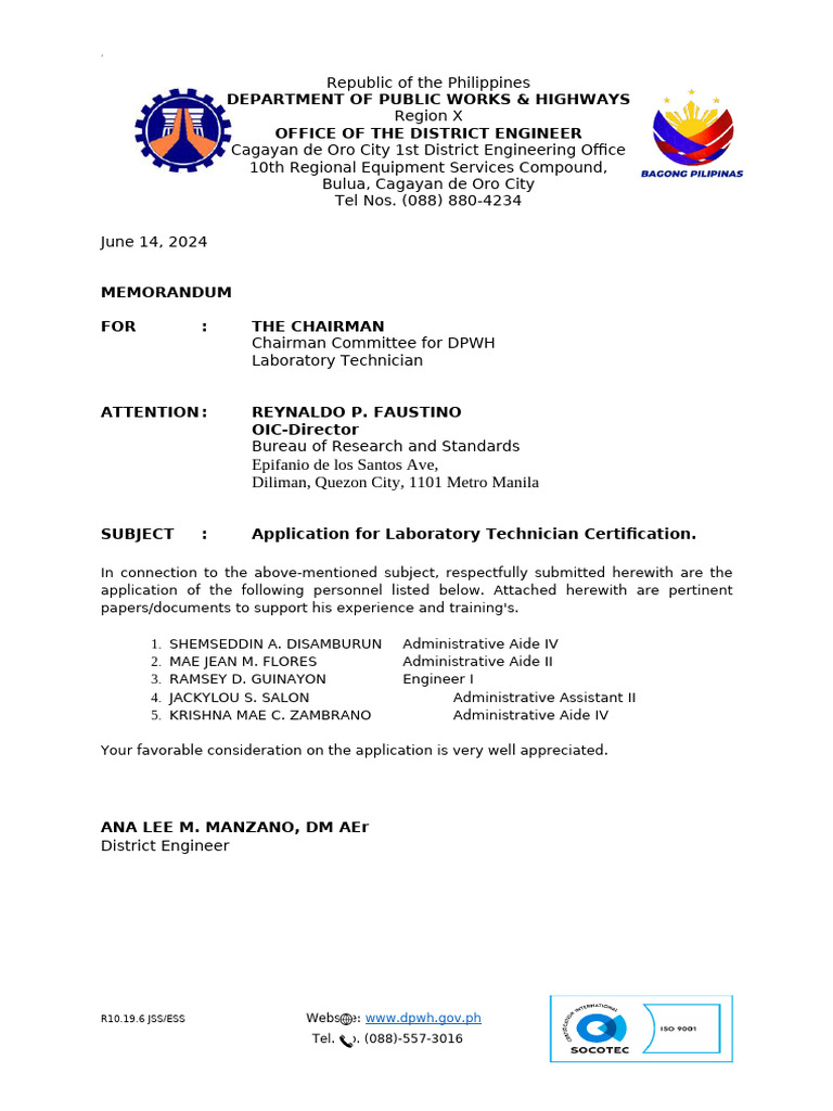 BRS (REQUEST Certification) | PDF