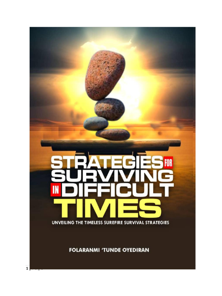 Strategies For Surviving in Difficult Times | PDF | David | Prayer