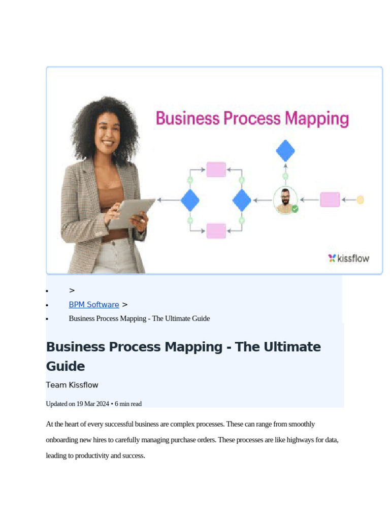 Business Process Mapping | PDF | Business Process | Business Process ...