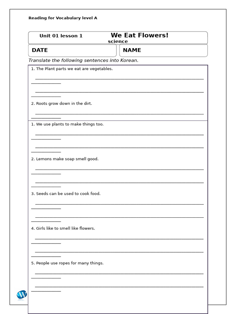 Reading For Vocabulary Reading Test - Levela | PDF
