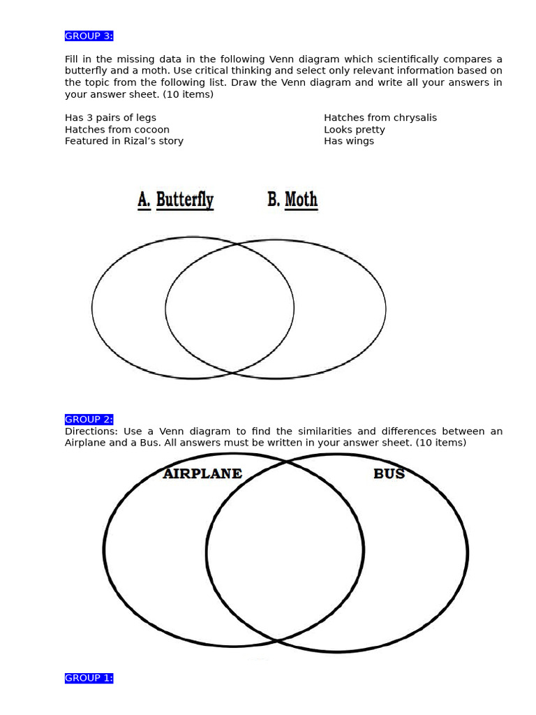 COMPARE AND CONTRAST GROUP ACTIVITY | PDF | Influenza | Medicine