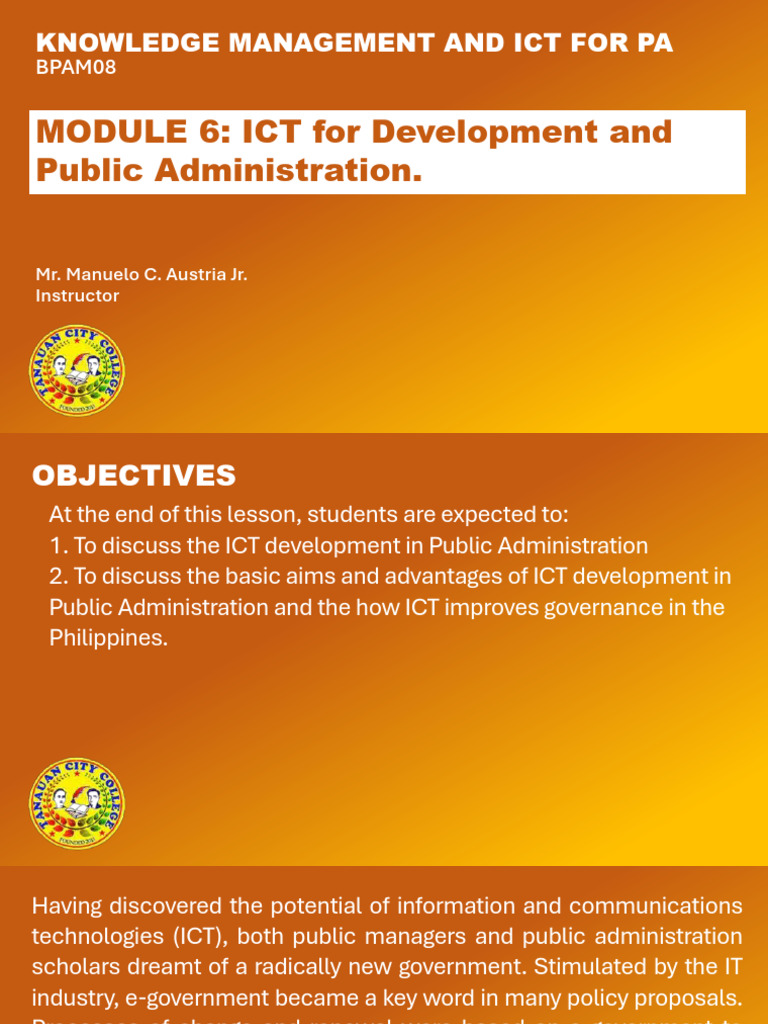 ICT in Public Administration: E-Government Insights | PDF | E ...