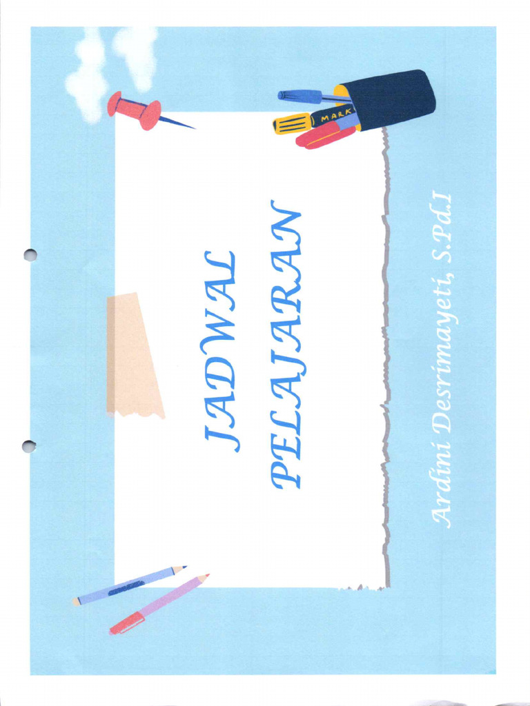 Jadwal Pelajaran Kelas Pdf