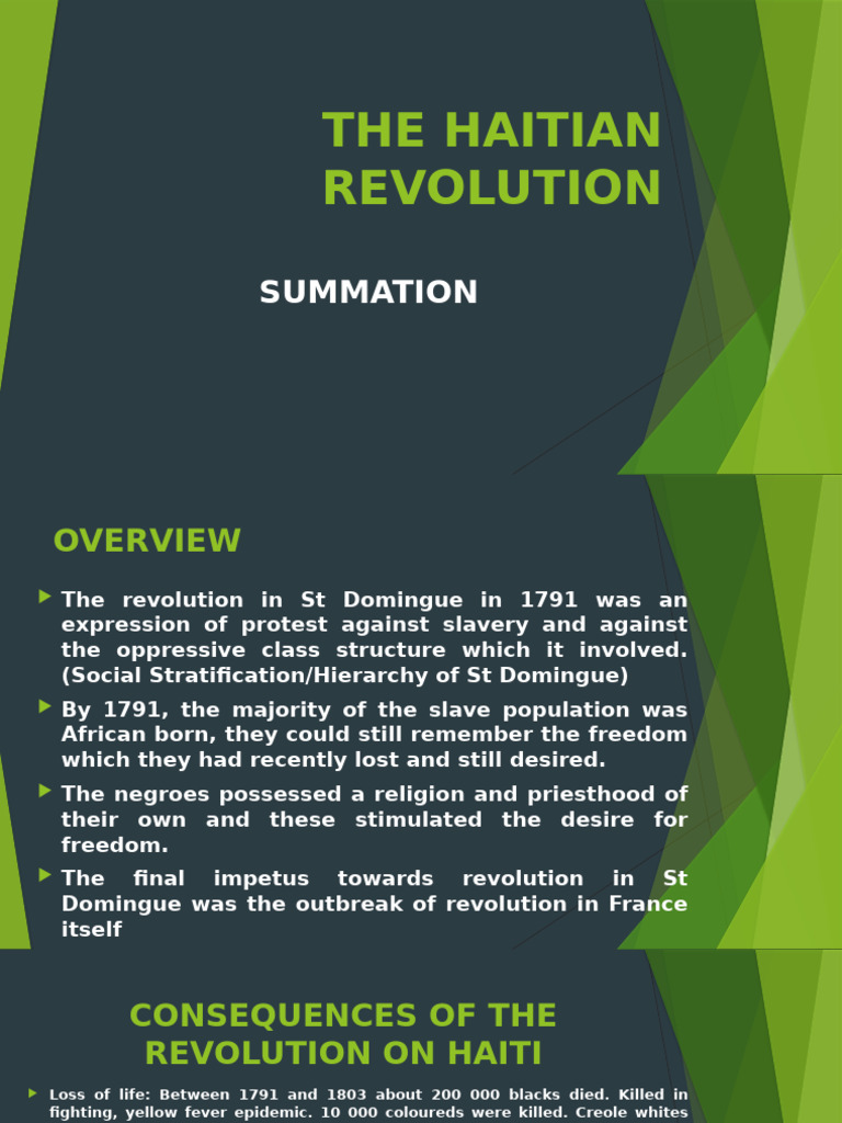 Impact of the Haitian Revolution | PDF