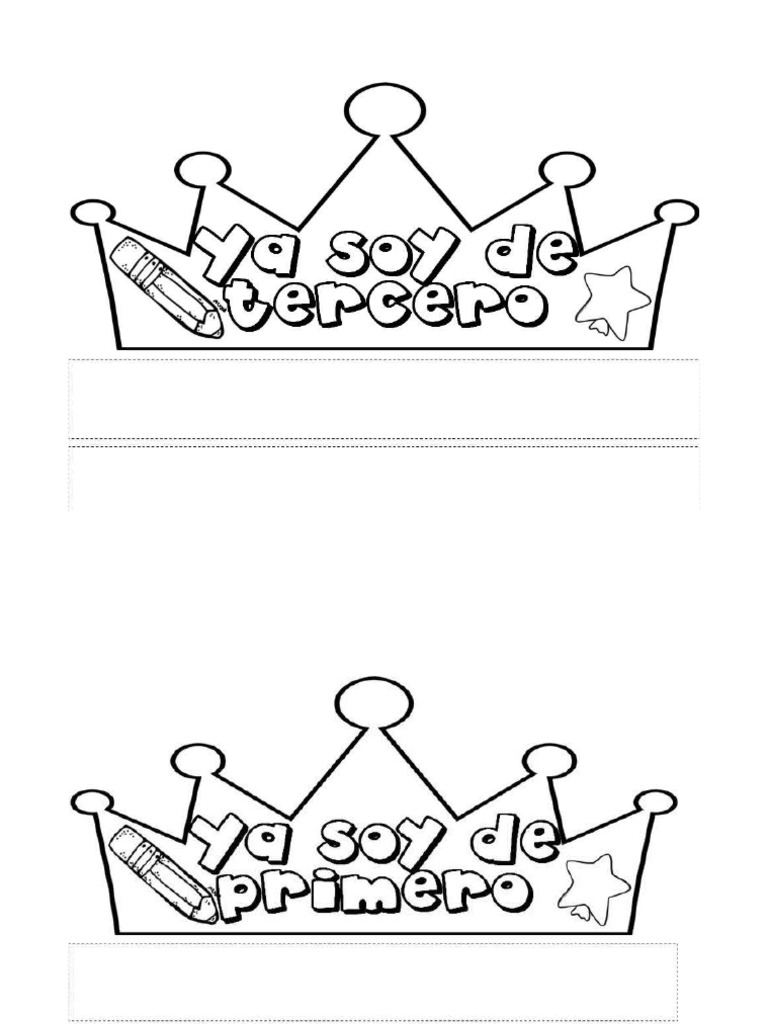 Coronitas Para Primer Día de Clase | PDF