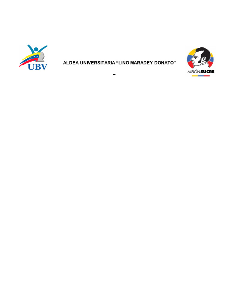 PROYECTO UBV I Definitivo - 084311 | PDF | Etnografía | Conocimiento