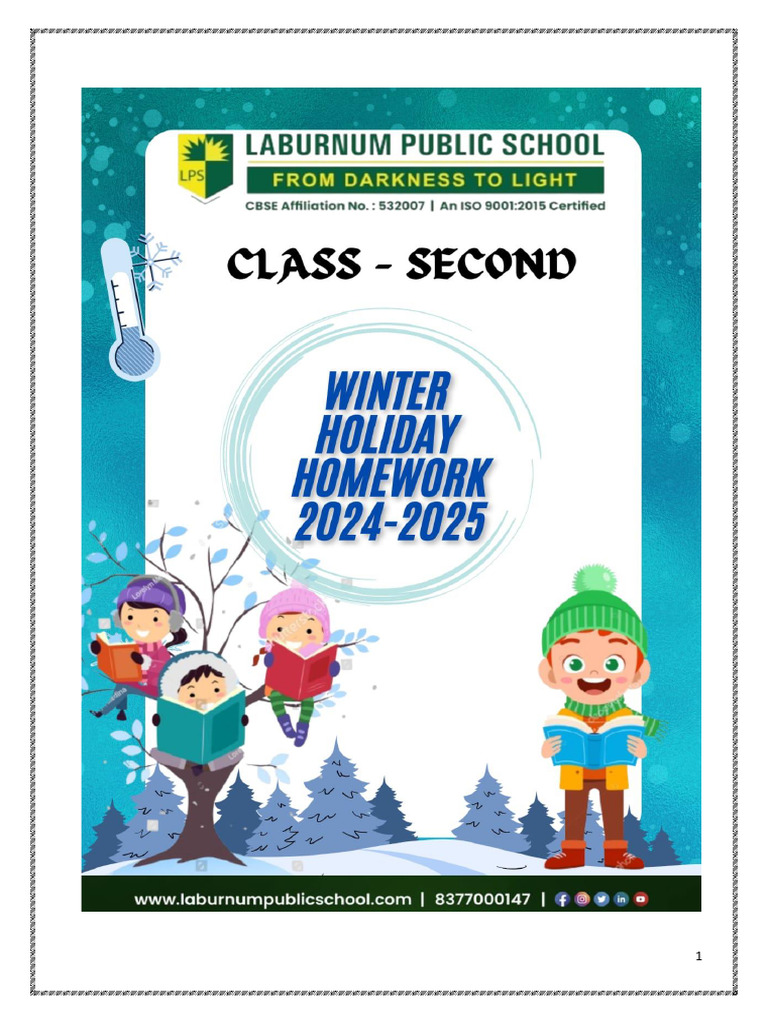 Class-2 WINTER HHW 2024-25 Updated | PDF | Verb | Noun