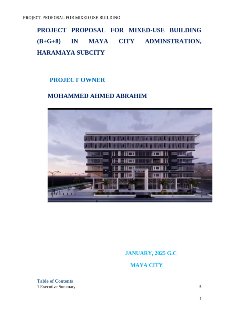 Mixed-Use Building Proposal in Maya City | PDF | Internal Rate Of ...