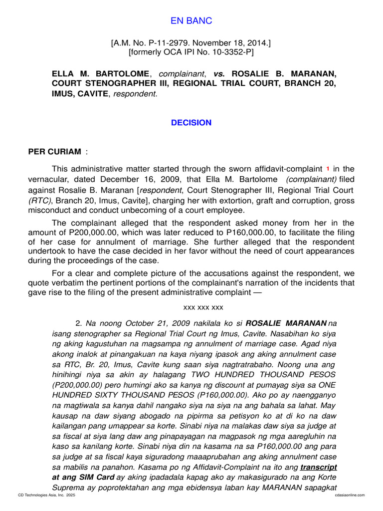 Bartolome v. Maranan | PDF | Prejudice (Legal Term) | Complaint