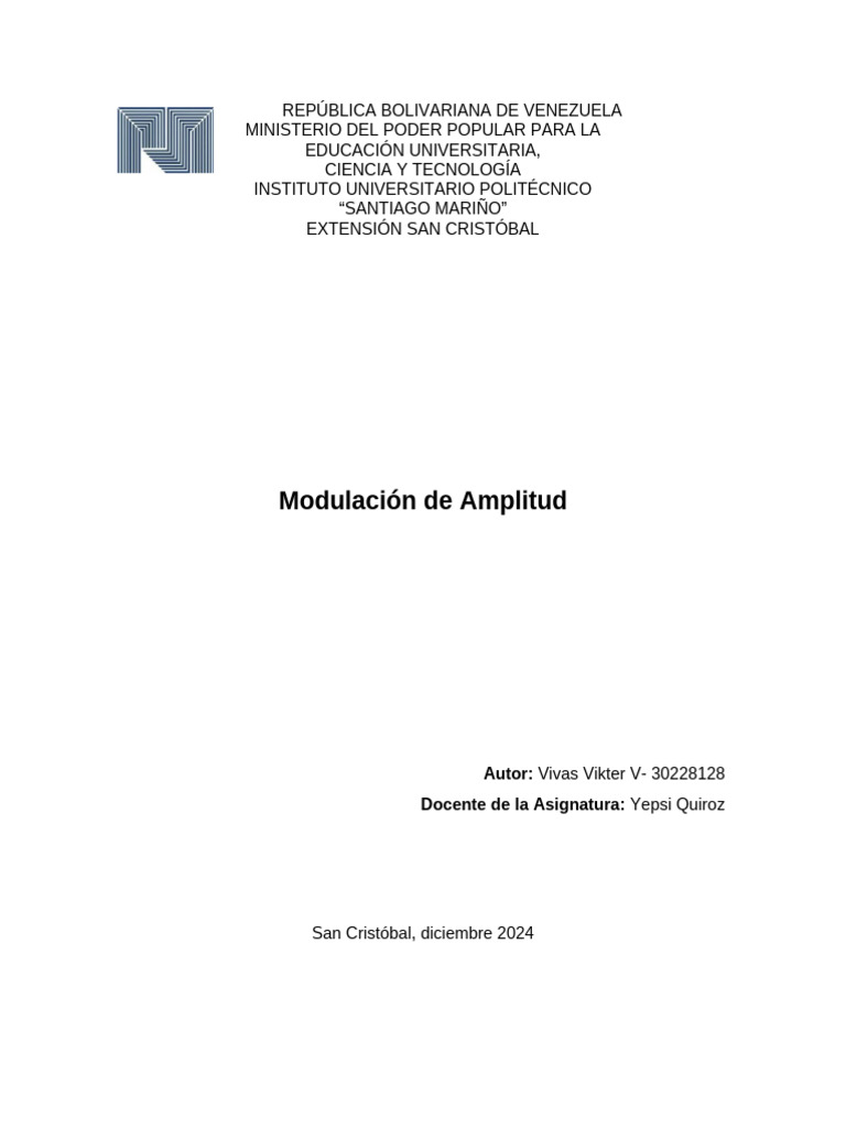 Principios de Modulación de Amplitud | PDF | Modulación de frecuencia | Modulación