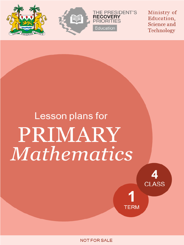 Primary 4 Mathematics Lesson Plans Term 1 | PDF | Area | Measurement