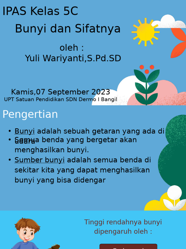 Bunyi Dan Sifatnya | PDF