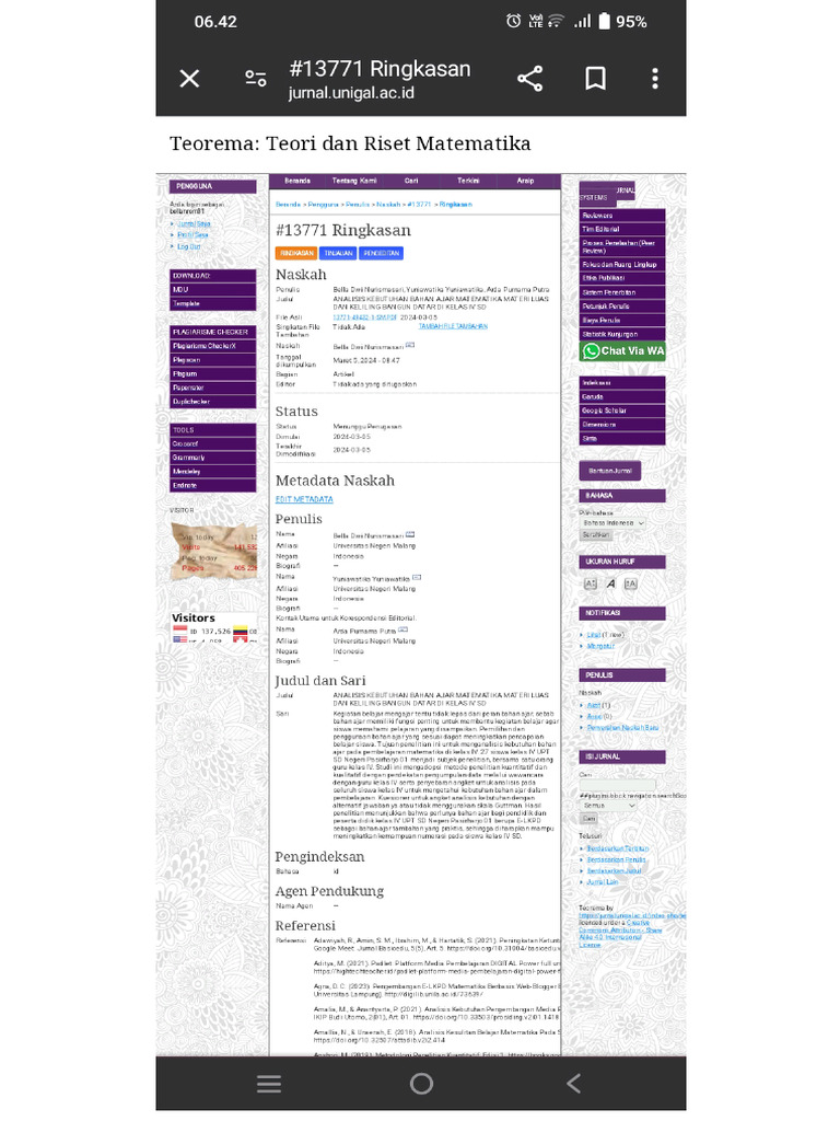 Bukti Submit Artikel - Bella Dwi | PDF