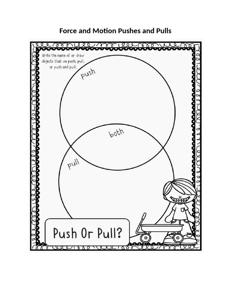 Force and Motion Pushes and Pulls | PDF