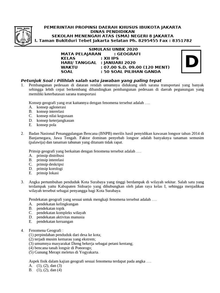 Simulasi P04 2020 | PDF