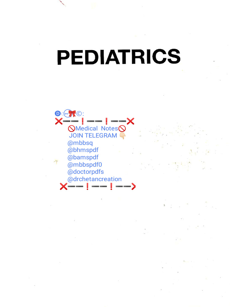 Marrow E4 Paediatrics | PDF