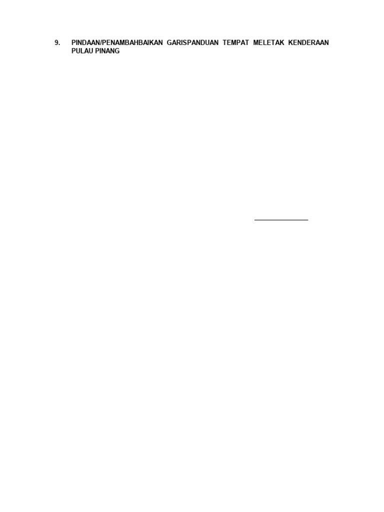 Penggubalan Semula GP TLK Pindaan Kuatkuasa 1.1.2013 | PDF