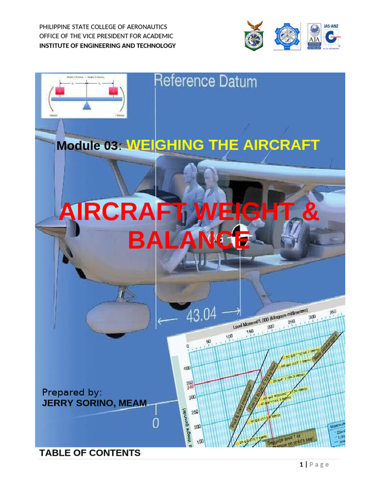 Aircraft Weight and Balance Procedures | PDF | Weighing Scale | Weight