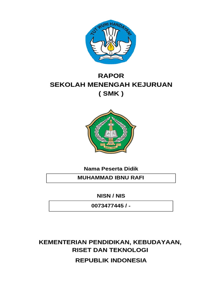 Rapor - Muhammad Ibnu Rafi | PDF