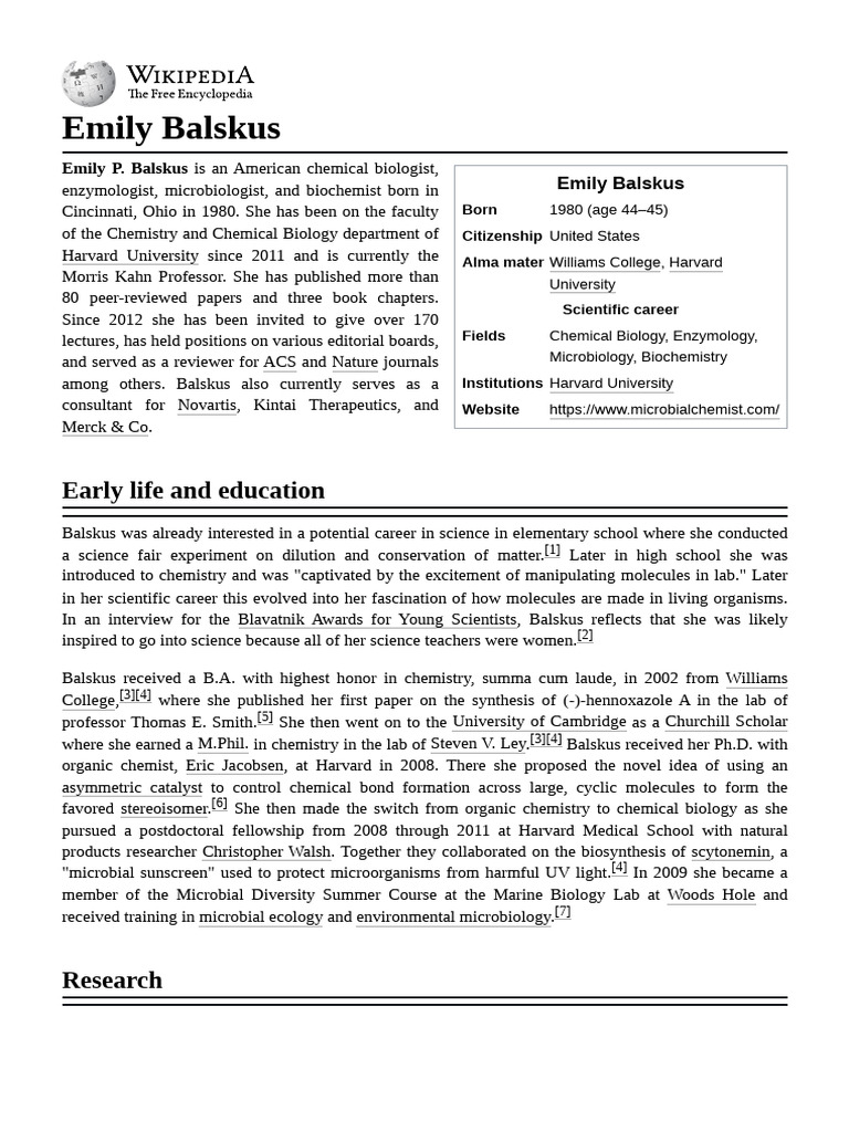Emily_Balskus | PDF | Biology