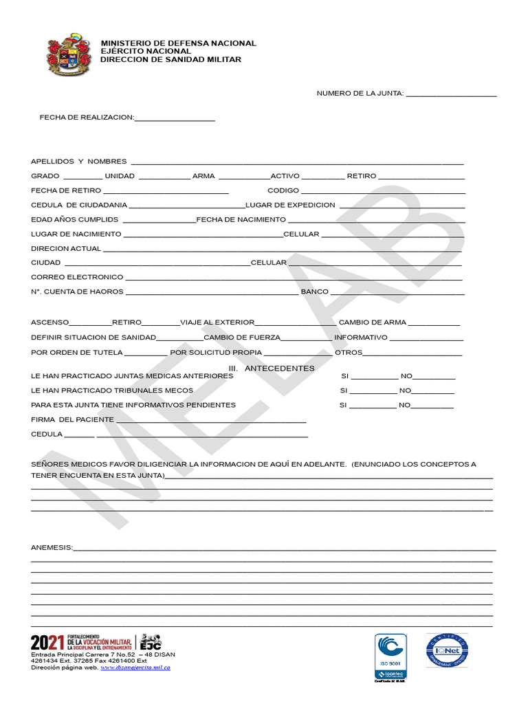 Formato JML Nuevos | PDF